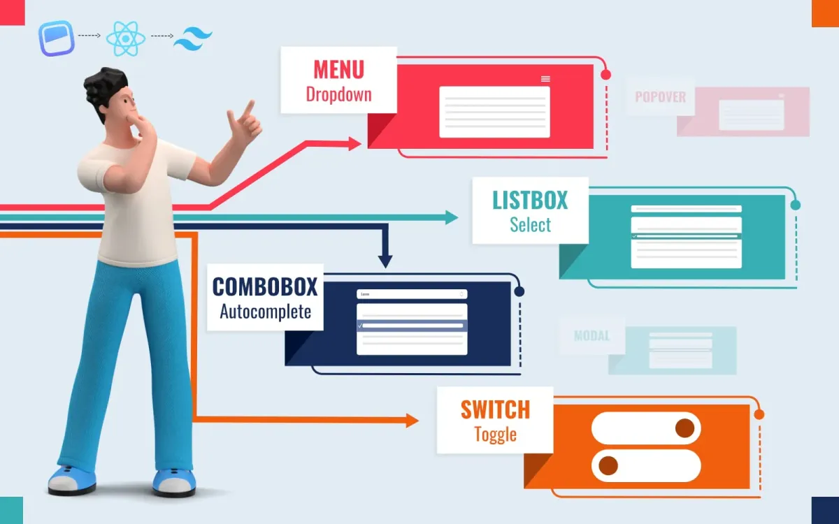 Headless UI React Component Library - Built for Tailwind CSS